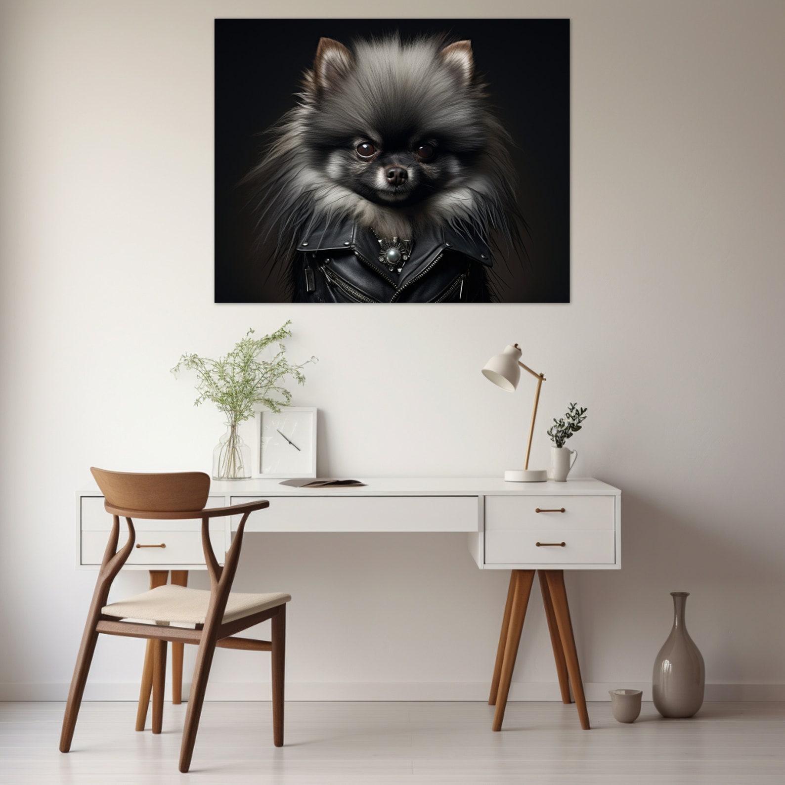 Rockin' Rover Pomeranian Rockstar Aluminum Print Dog - Etsy