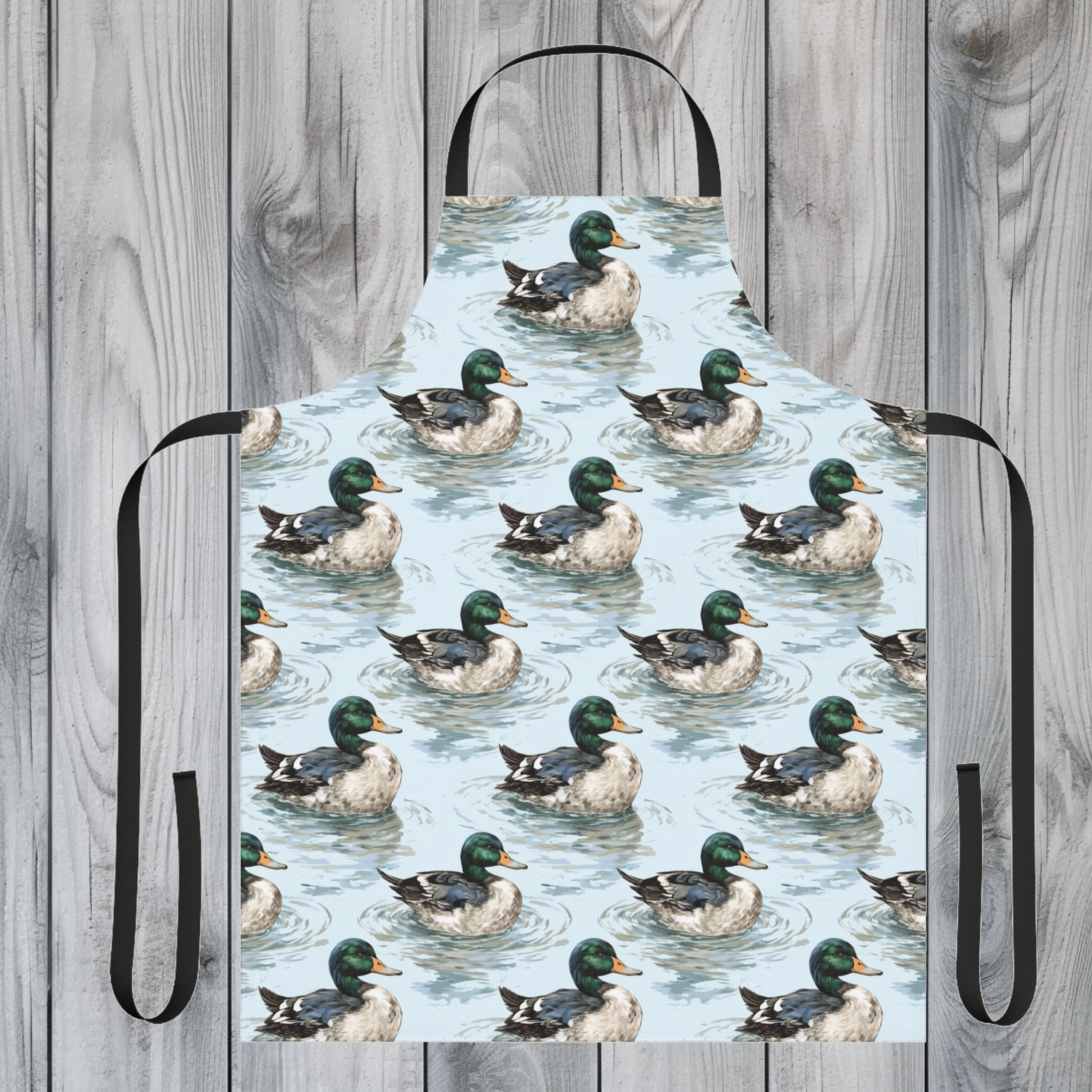 Mallard Ducks Apron, Duck Apron, Kitchen Apron, Cooking Apron, Gift ...
