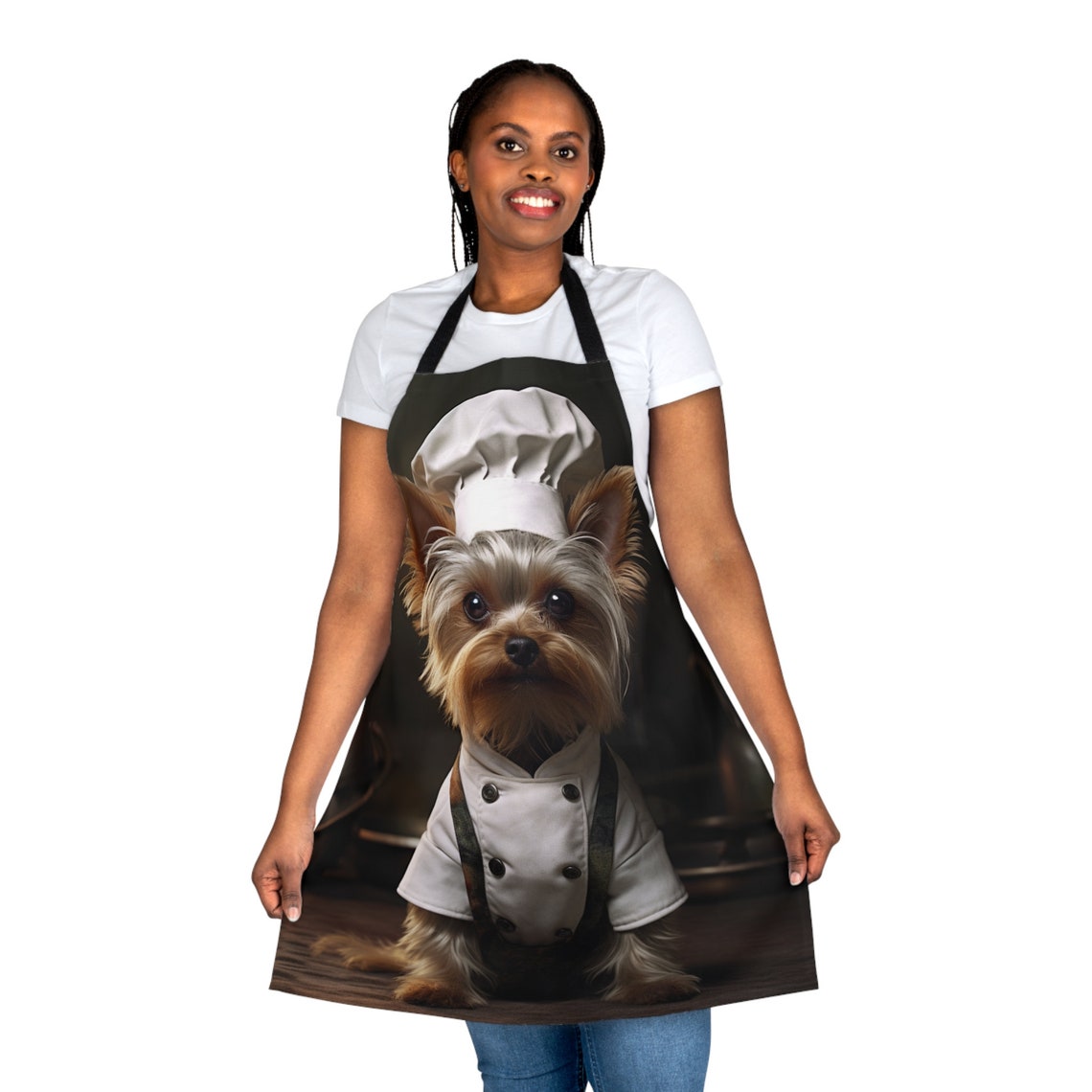 Yorkie Yum-yums, Funny Culinary Chef Yorkie Dog, Kitchen Apron Gift ...