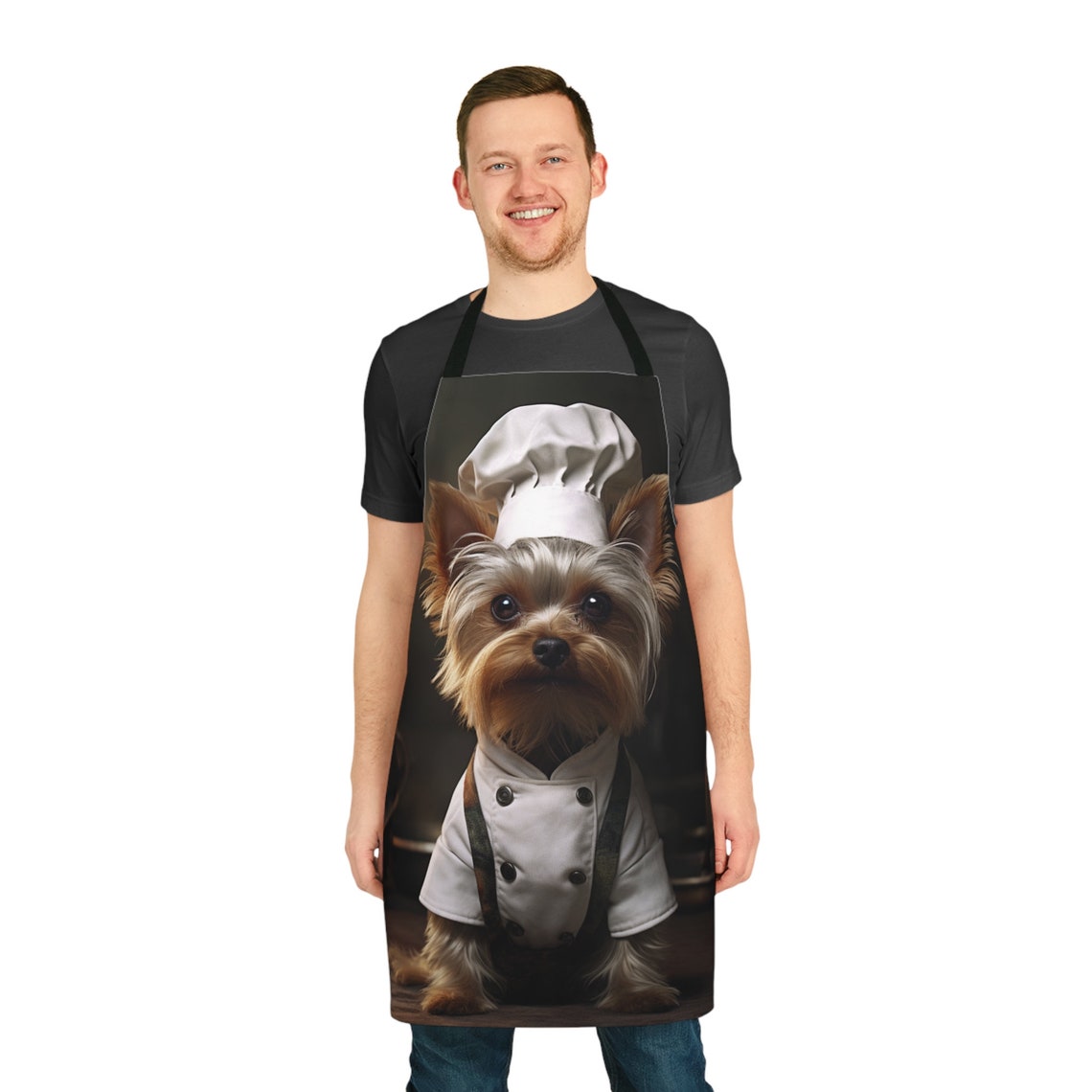 Yorkie Yum-yums, Funny Culinary Chef Yorkie Dog, Kitchen Apron Gift ...