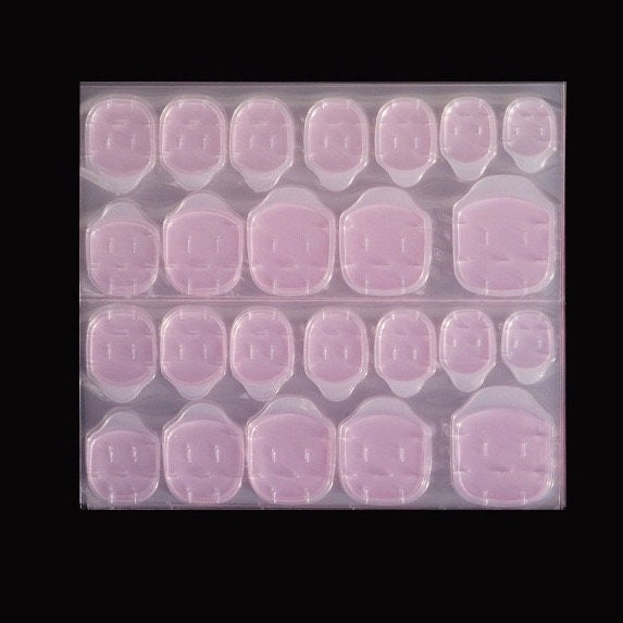 Tool Kit for Press on Nails Adhesive Tabs 4 Sheets Jelly Tabs 4 Extra ...