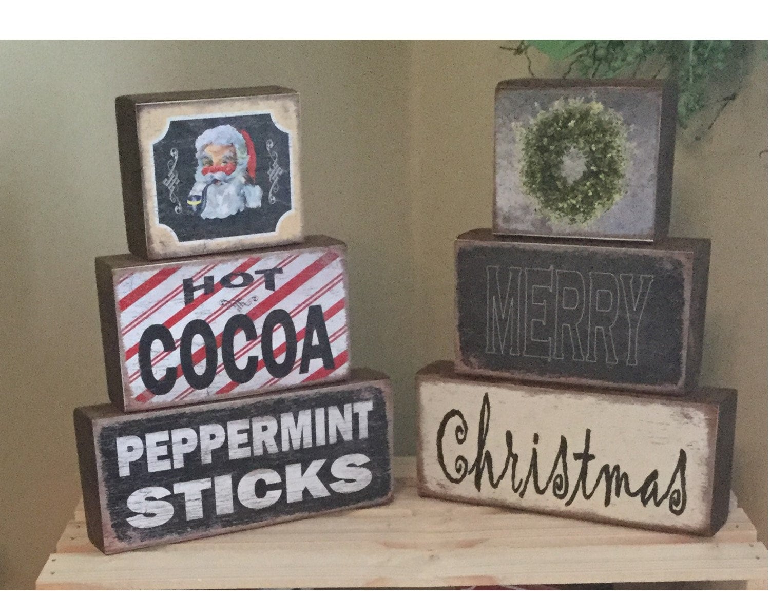 Oh Holy Night 2X4 Blocks , Printable Paper and Wood Craft , Shelf ...