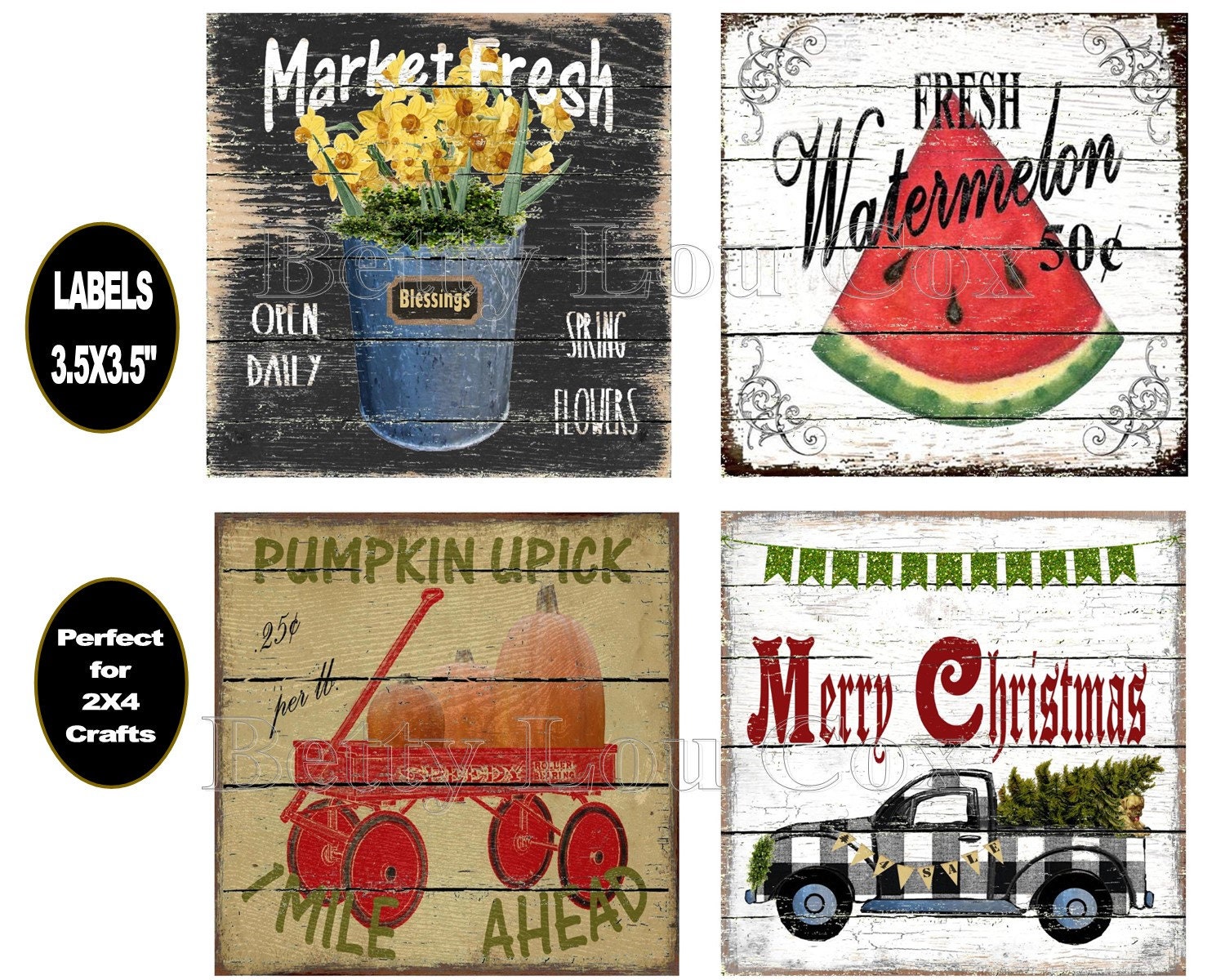 4 Season Labels , Spring Summer Fall Winter for Pantry Jars Cans Crocks ...