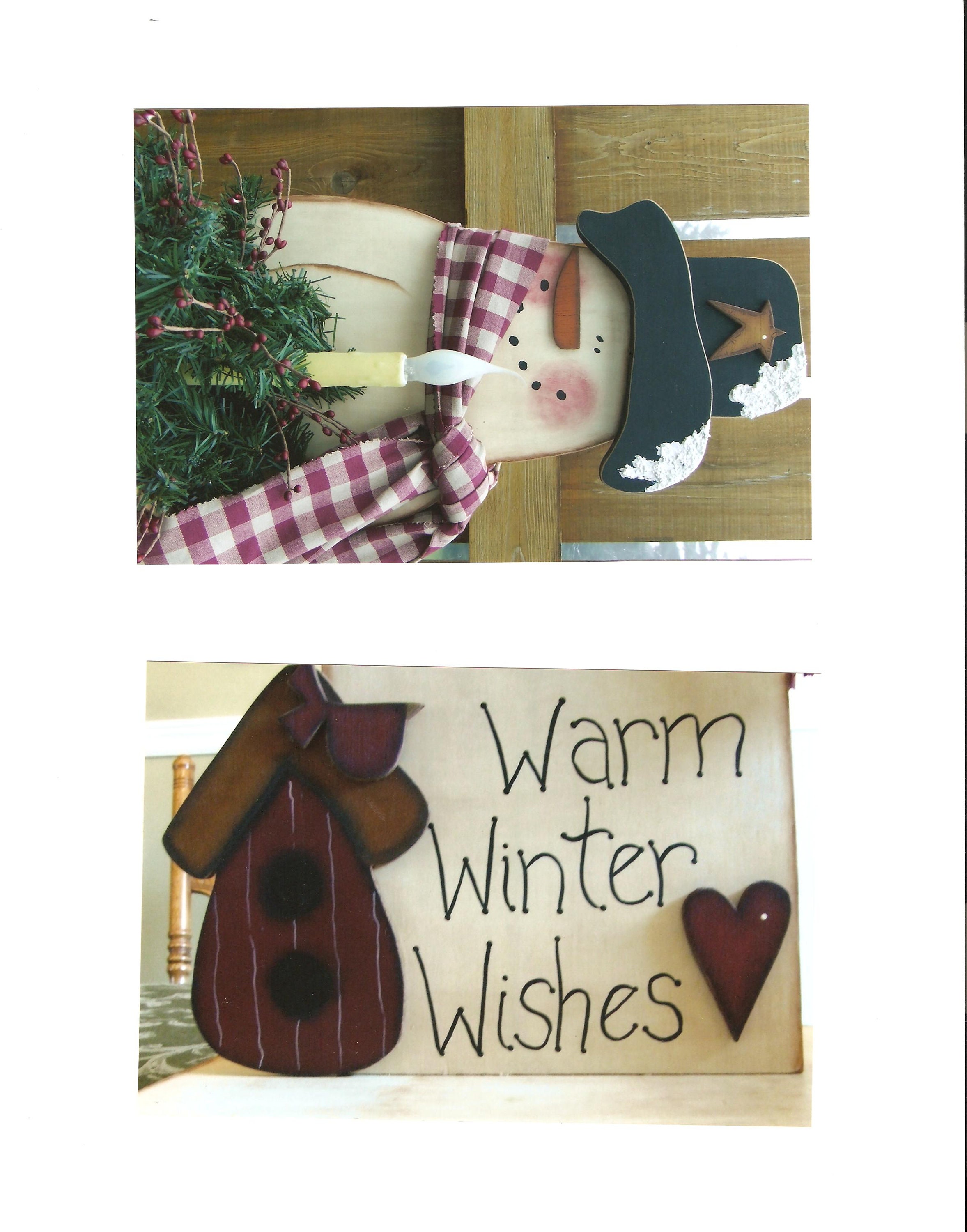 Snowman Wood Pattern , Instant Download , Primitive , Painting , Rustic , DIY , Printable ...