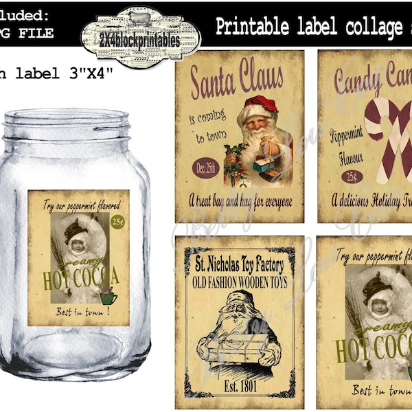 Candy Jar Labels - Etsy