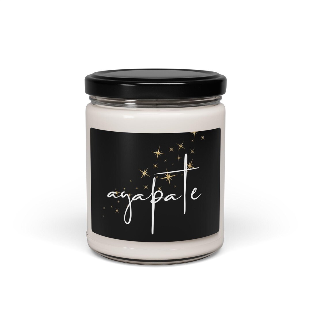 Agapate Soy Candle, Christian Home Decor, Religious Gift - Etsy