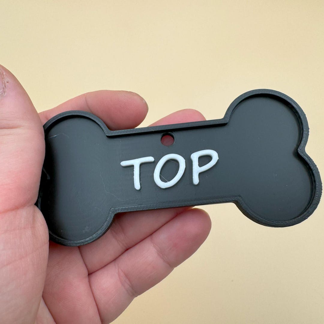 Top Tag, Fursuit Tag, Collar Tag, Tag, 3D Print Tag, Bone Tag - Etsy
