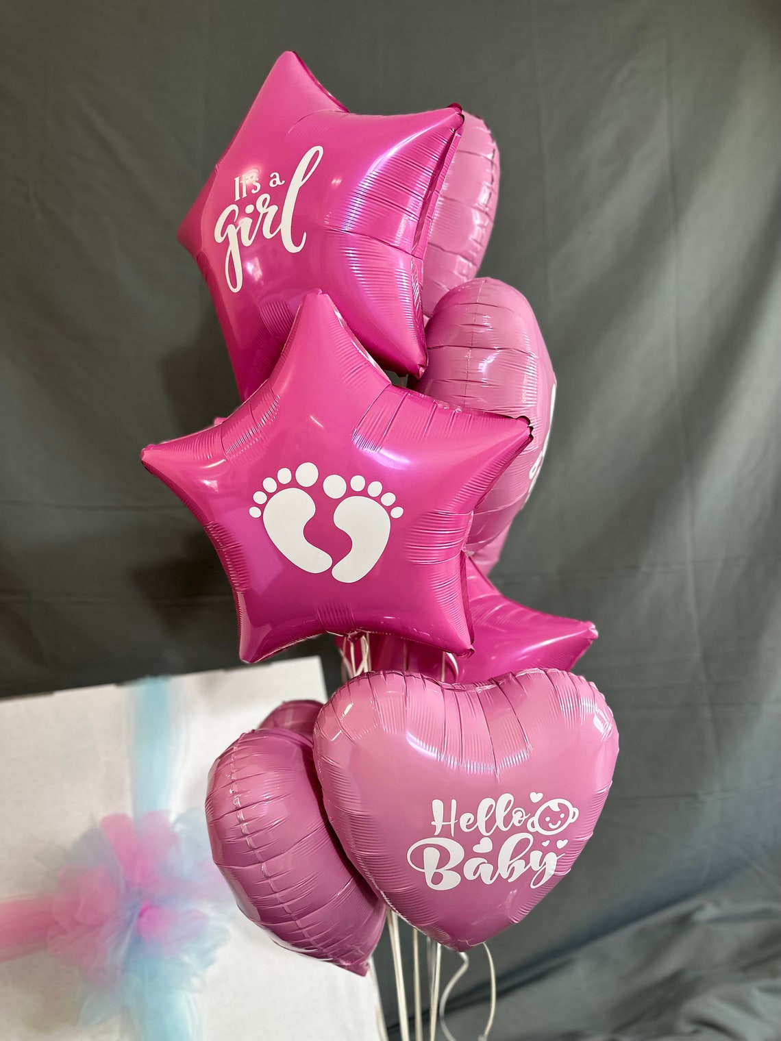 Castomized Gender Balloons Gender Party Gender Reveal 9 Pieces Size 17 ...