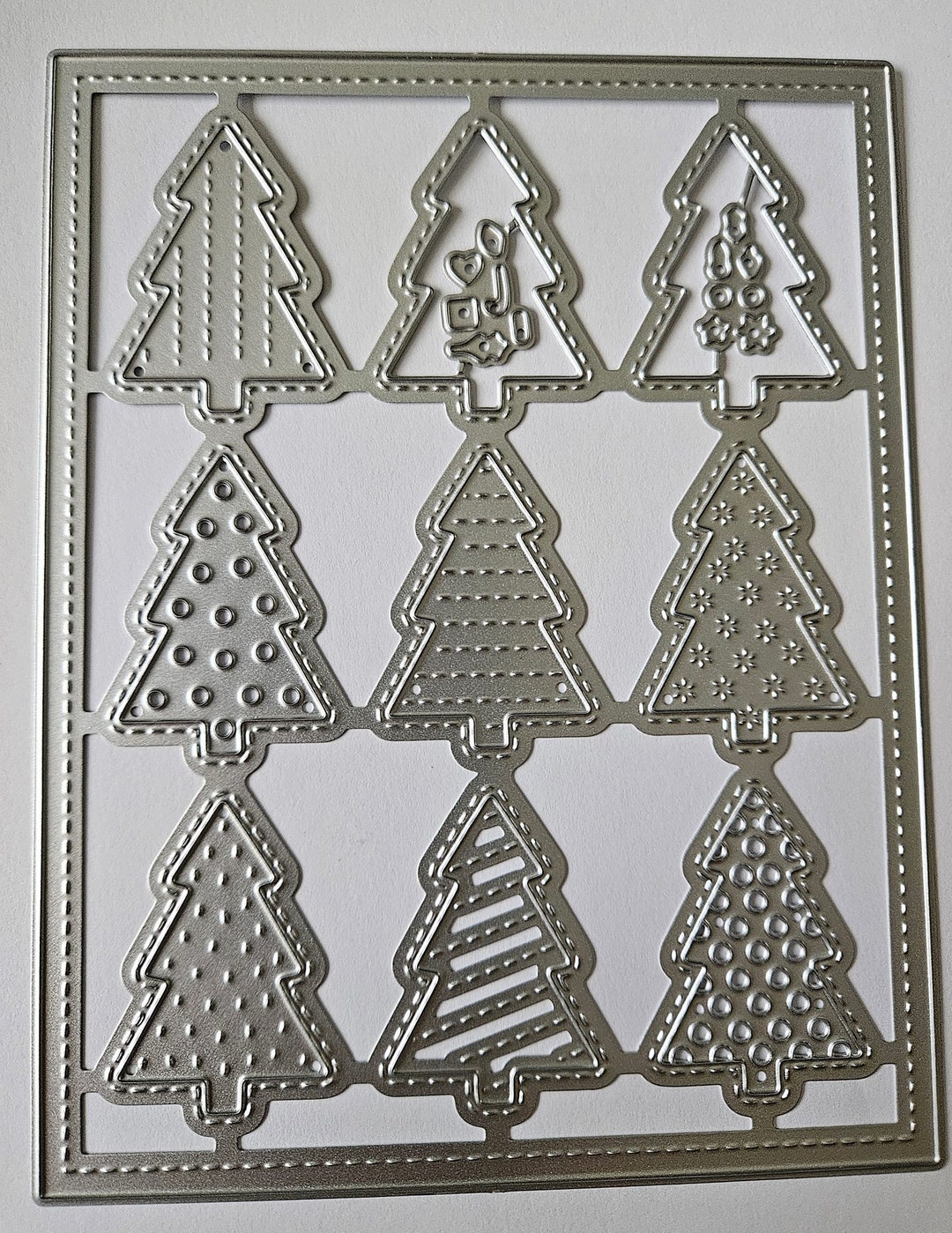 Assorted Trees Background Card Frame Metal Cutting Die Card Making ...