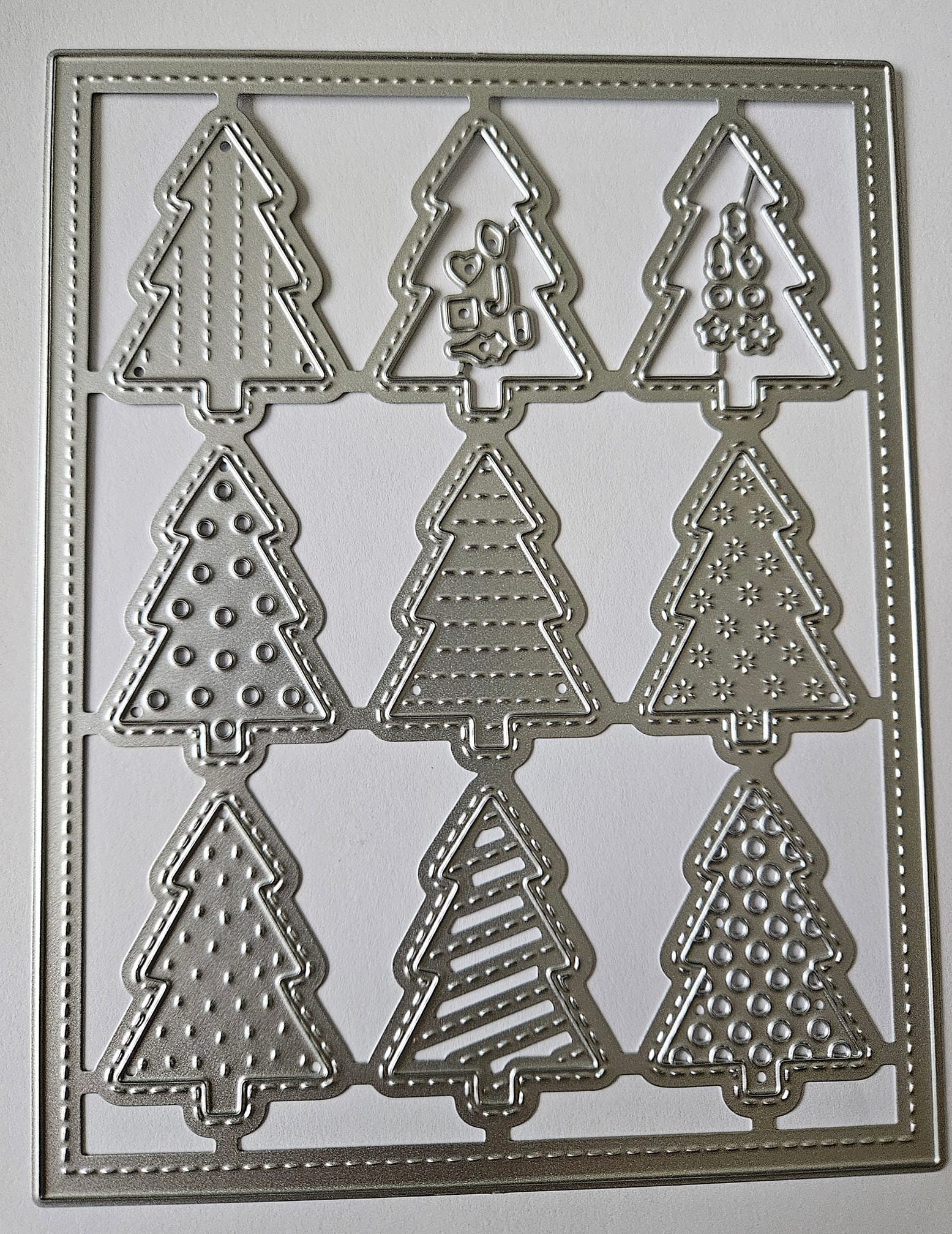 Assorted Trees Background Card Frame Metal Cutting Die Card Making ...
