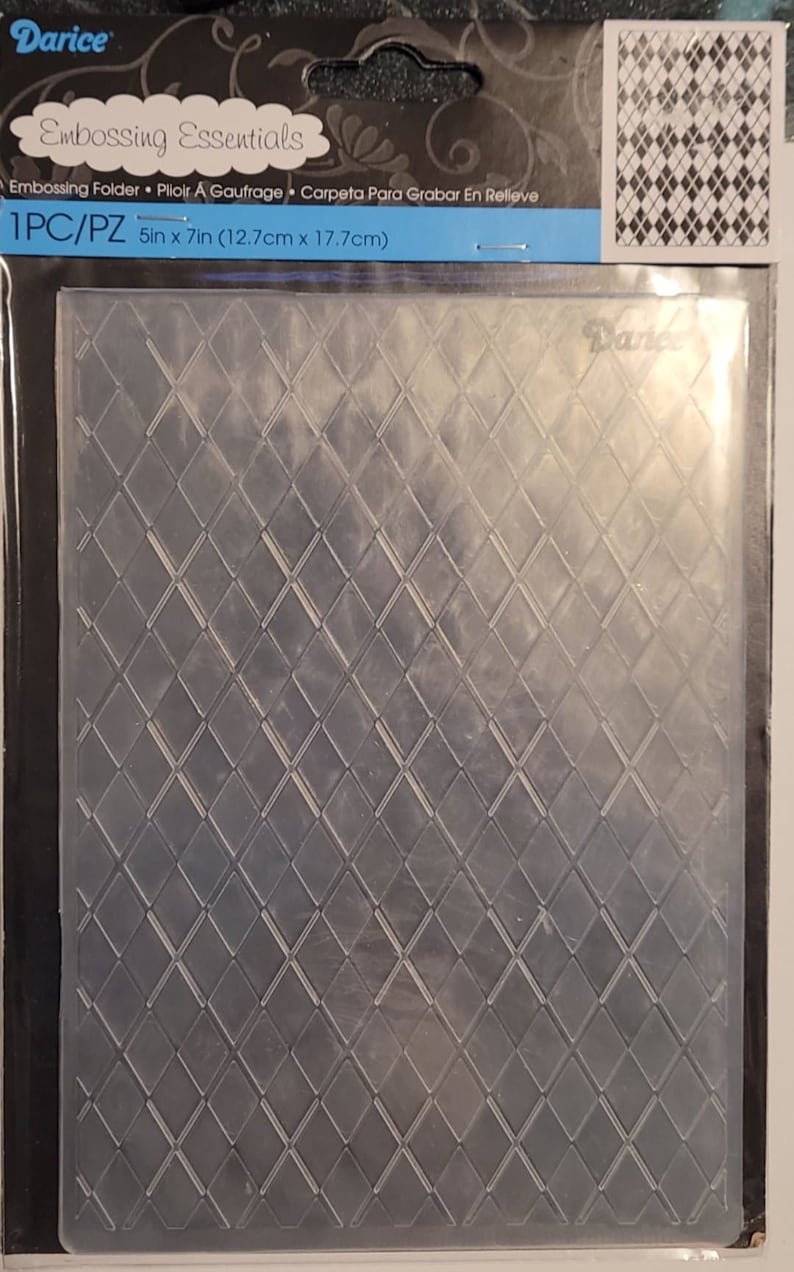 Argyle Embossing Folder Card Making Scrapbooking Crafts Embellishment ...