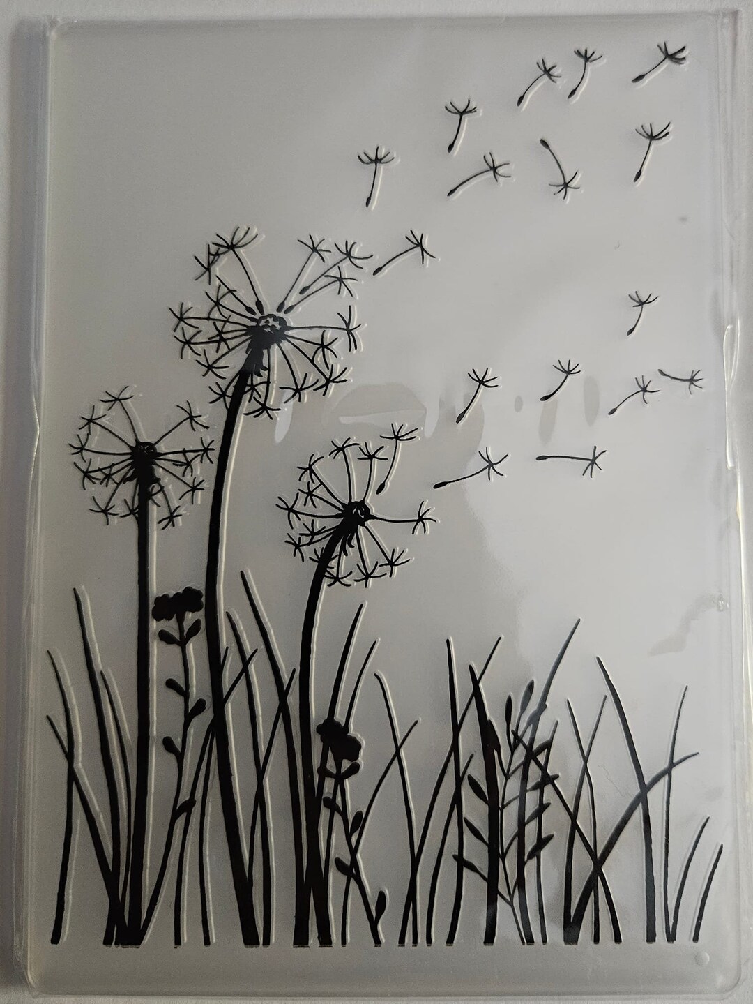 Dandelion Flowers Embossing Folder Card Making Scrapbooking Crafts ...