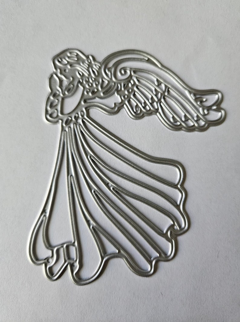 Angel Praying Metal Cutting Die Card Making Scrapbooking Faith Sympathy ...