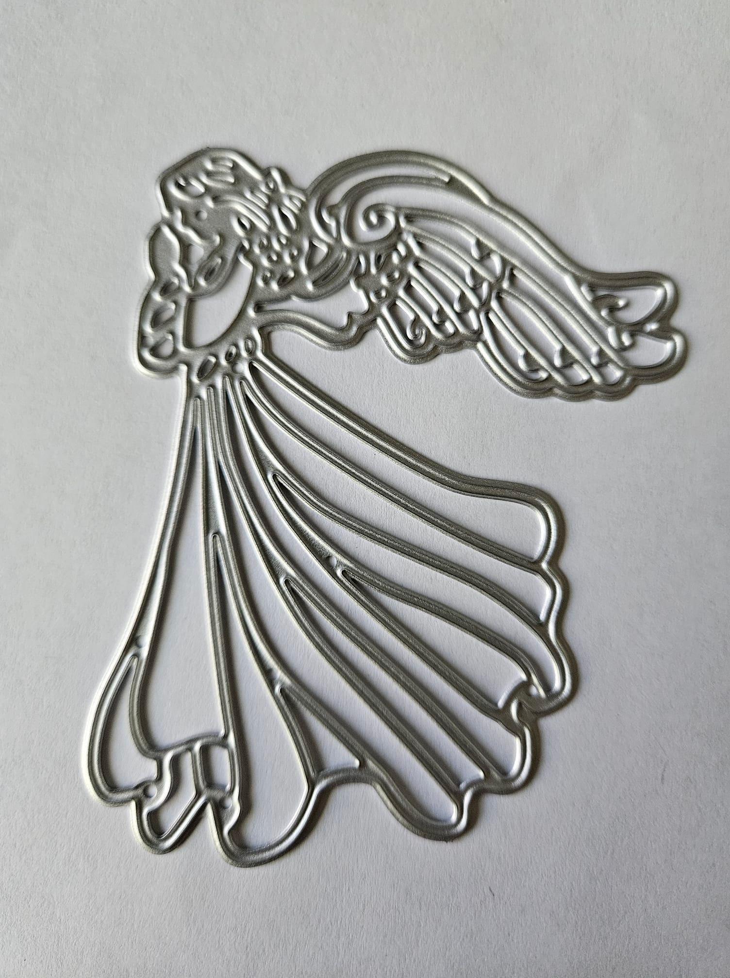 Angel Praying Metal Cutting Die Card Making Scrapbooking Faith Sympathy ...