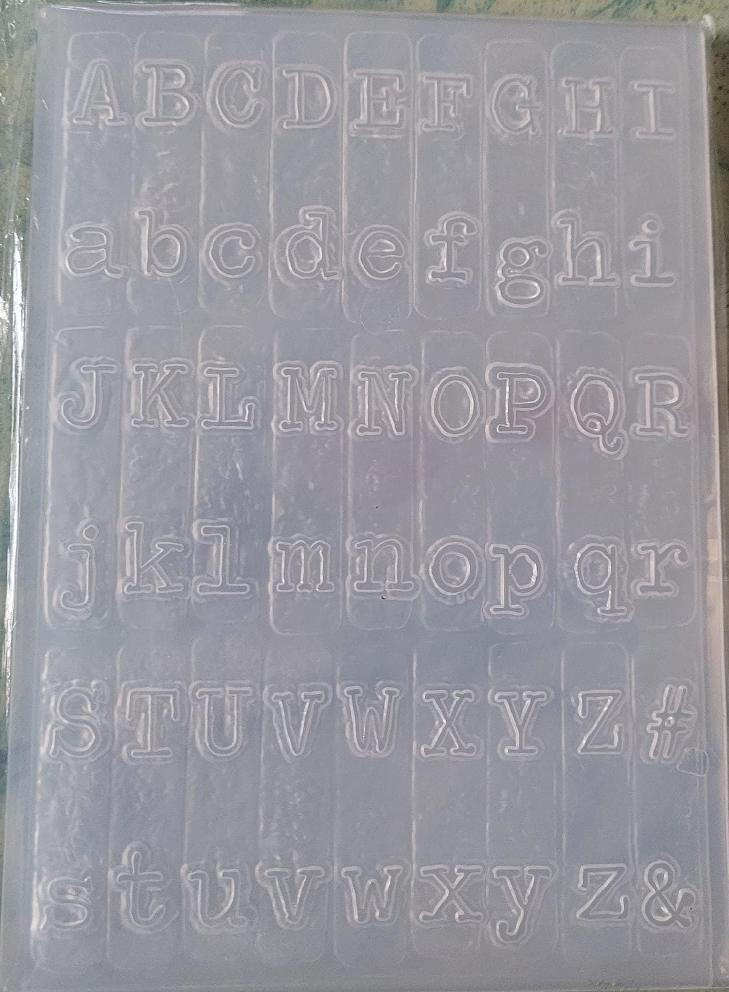 Alphabet Embossing Folder Card Making Scrapbooking Crafts Letters ...