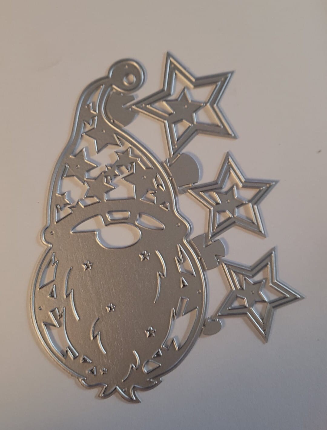 Santa With Stars Metal Cutting Die Card Making Scrapbooking Craft Metal ...