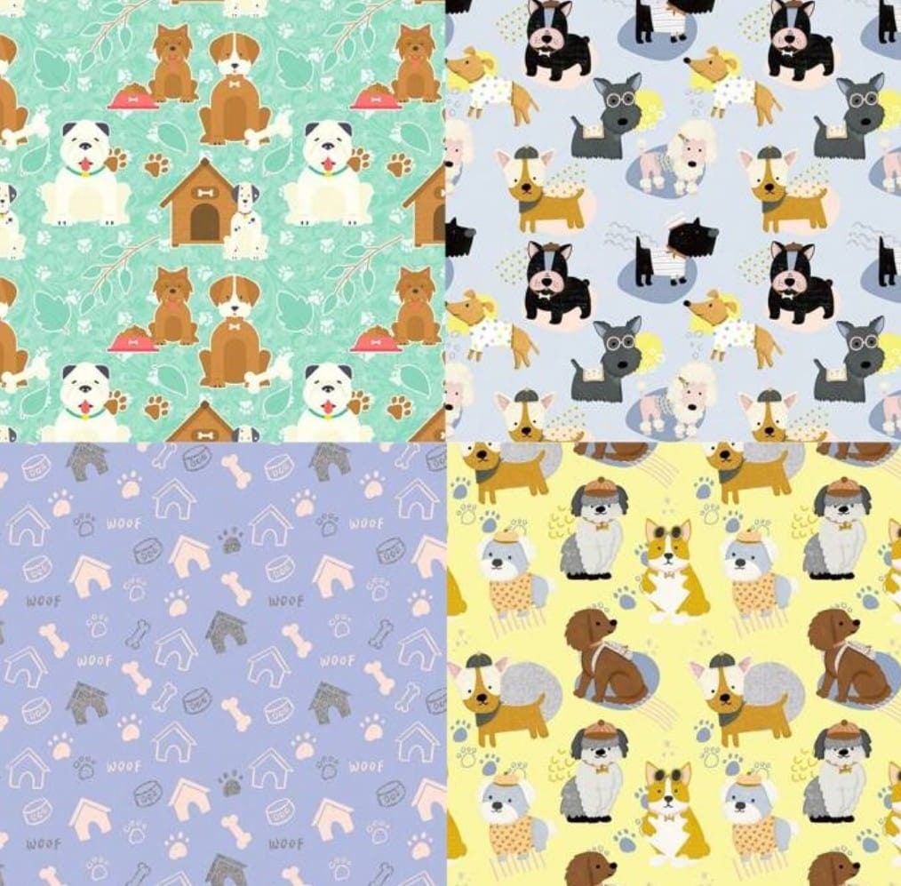 My Puppy Assorted Dogs & Dog Bones 6x6 Paper Pack Card Making ...