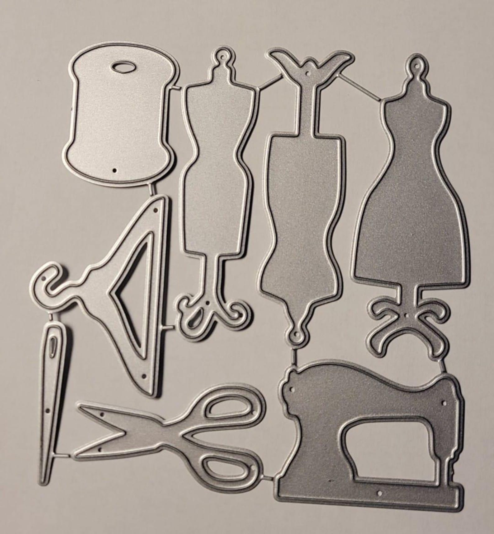 Seamstress Metal Cutting Die Set Card Making Scrapbooking Craft Sewing ...
