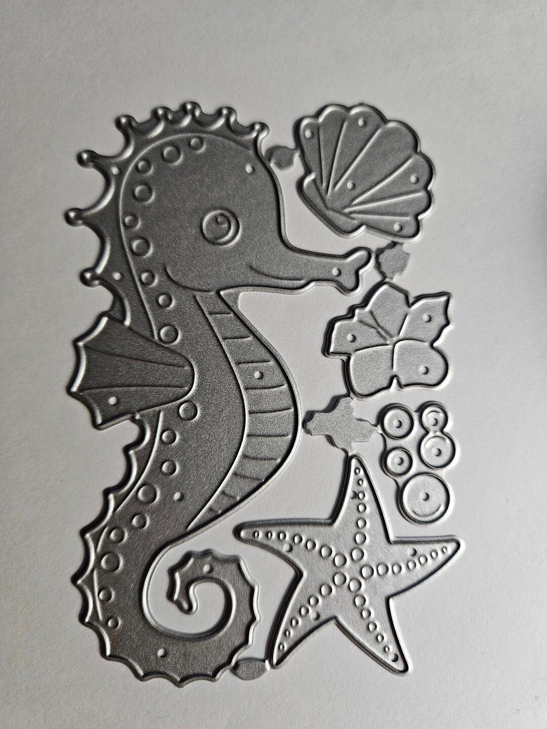 Sea Horse Star Fish Theme Metal Cutting Die Set Greeting Card Making ...