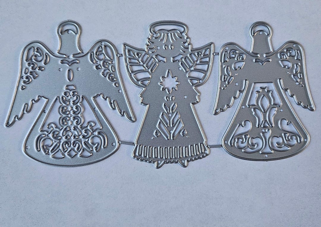 3 Assorted Design Angels Metal Cutting Die Card Making Scrapbooking ...