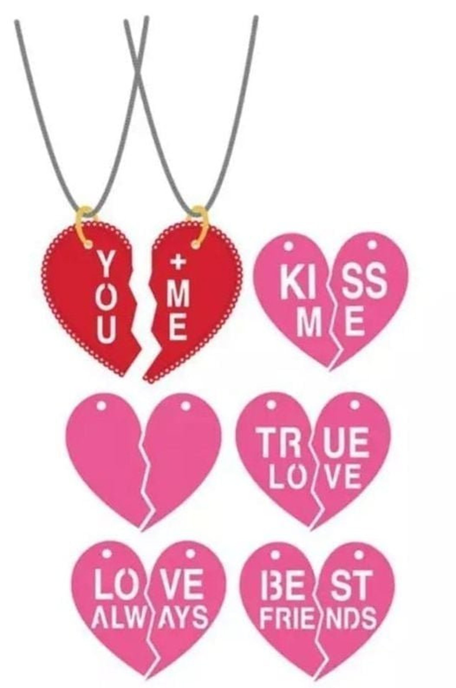 15 Piece True Love Half Heart Metal Cutting Die Set Greeting Love Card ...