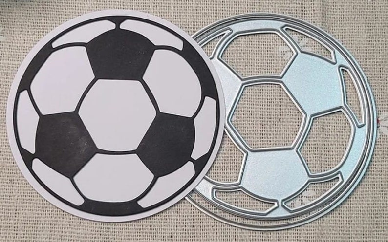Soccer Ball Metal Cutting Die Greeting Party Card Making Scrapbooking ...