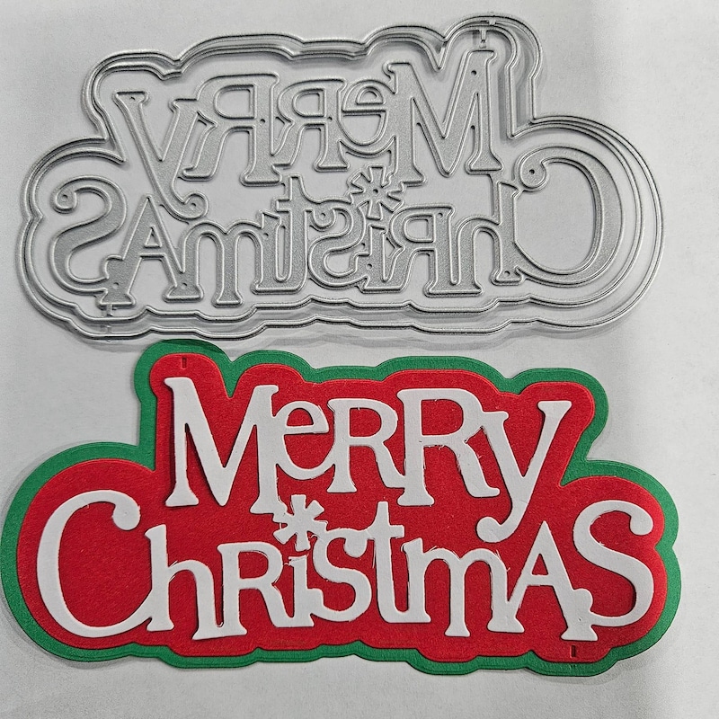 Christmas Word Cutting Dies - Etsy