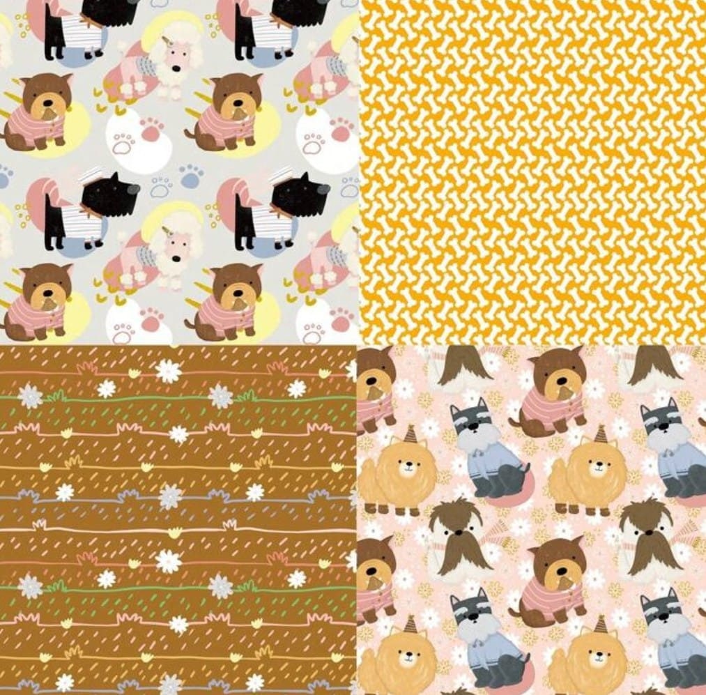 My Puppy Assorted Dogs & Dog Bones 6x6 Paper Pack Card Making ...