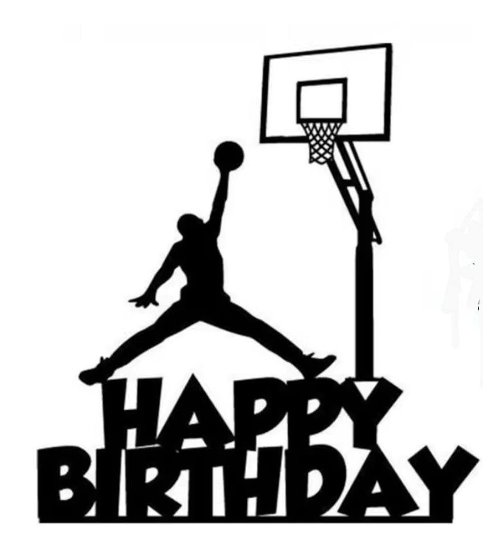 Happy Birthday Basketball Theme Metal Cutting Die Greeting Card Making ...