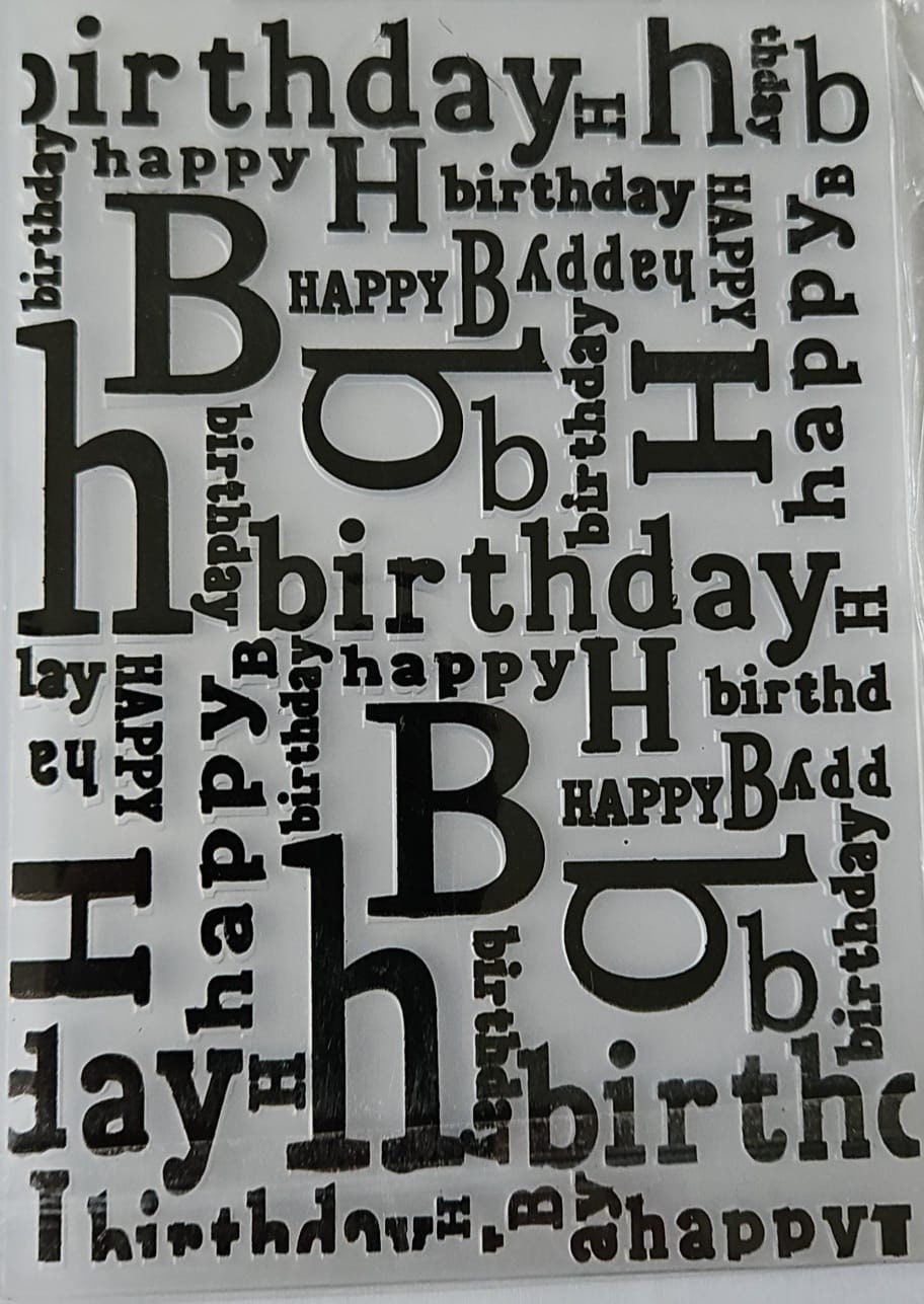 Happy Birthday Embossing Folder Card Making Scrapbooking Crafts ...