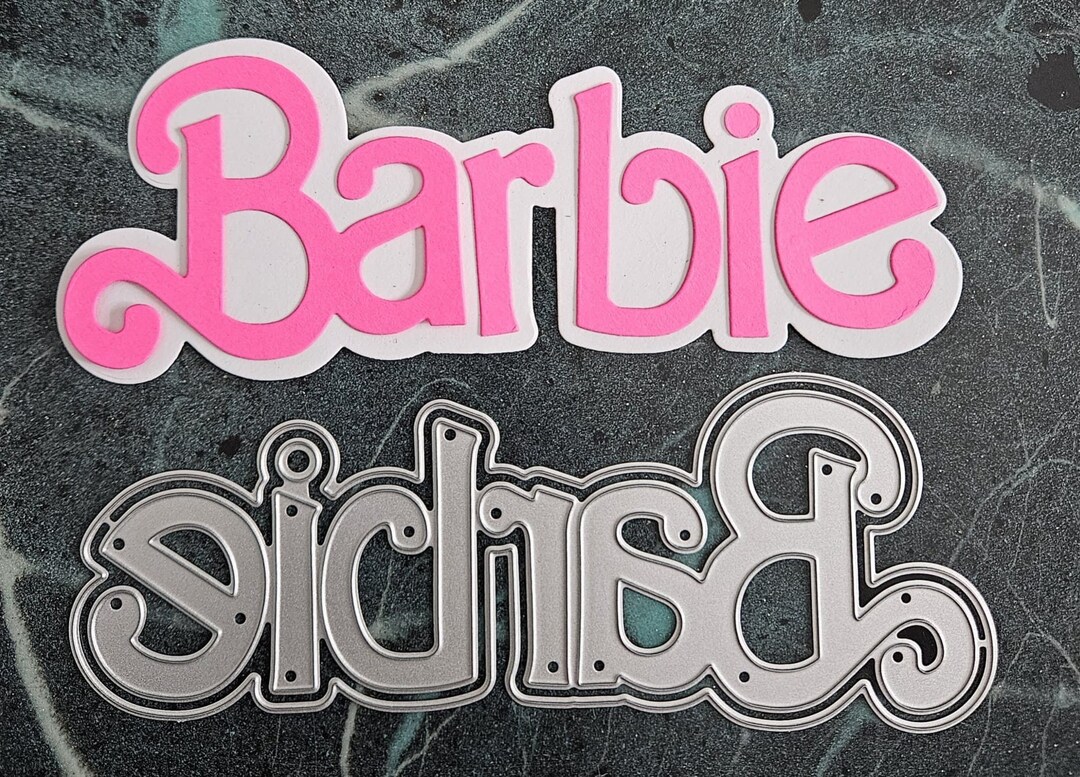 Barbie Word Frame Metal Cutting Die Doll Crafts Scrapbooking Greeting ...