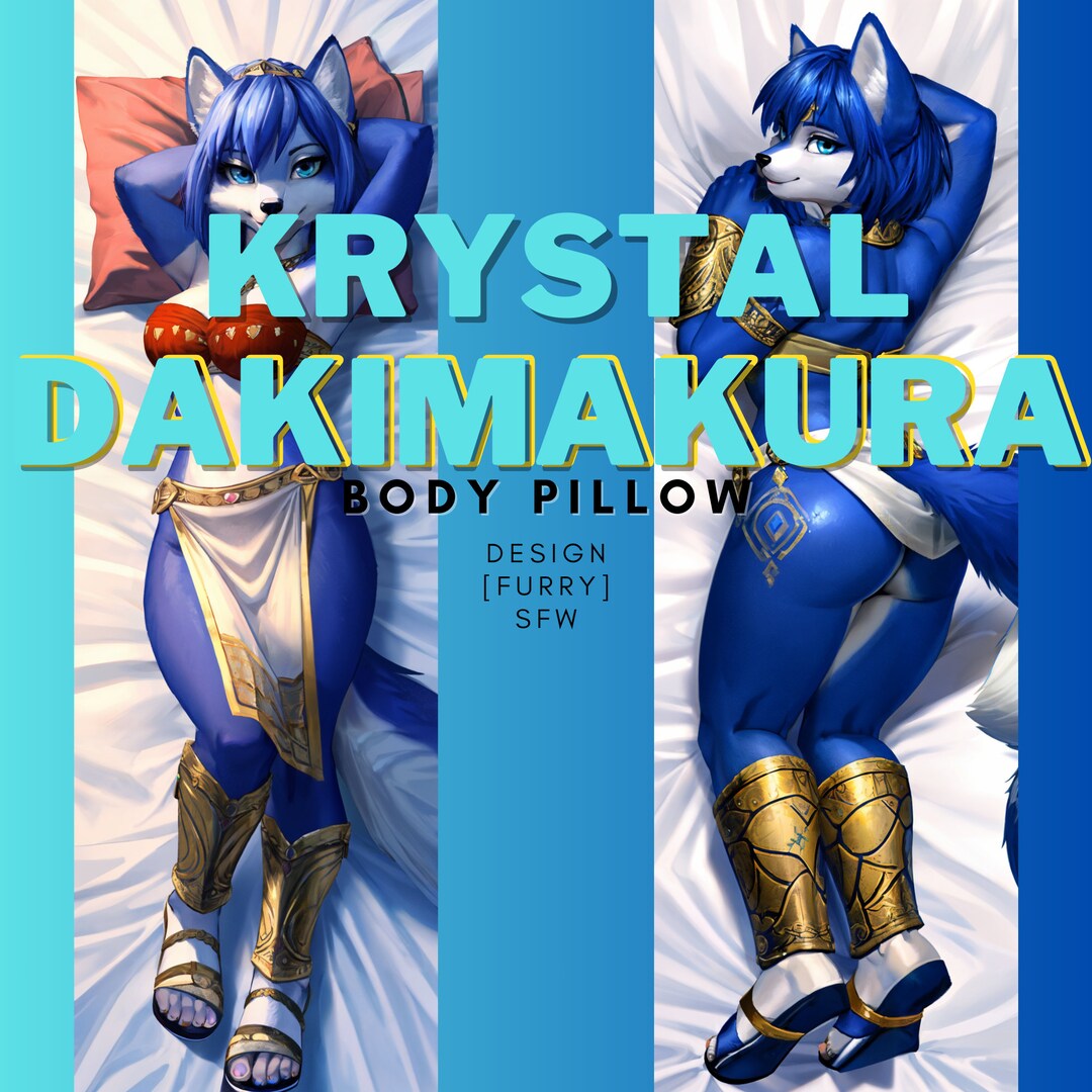 Krystal Bodypillow, Mature Bodypillow Design, Star Fox Krystal,nsfw Krystal, Furry Dakimakura ...