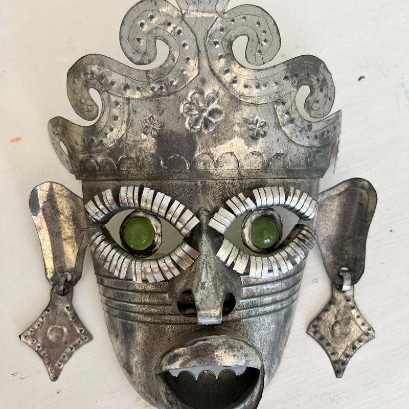 Mexican Tin Mask - Etsy