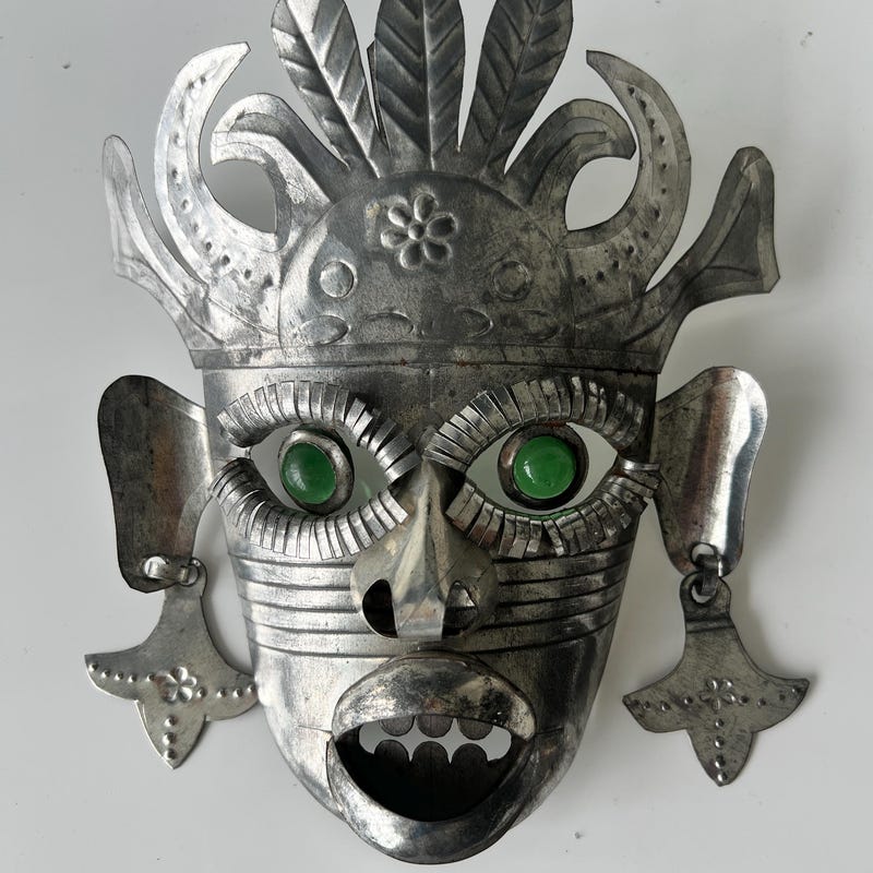 Mexican Tin Mask - Etsy