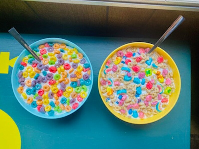 Single Fruit Loop Fake Cereal Bowl Wall Deco Maximalist Home Deco ...