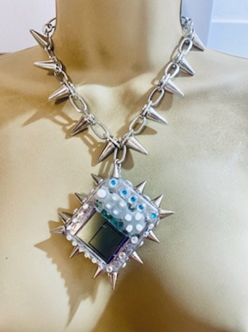 Tamagotchi Jewelry Rave Chunky Charm Necklace Punk Rock Jewelry Y2k ...