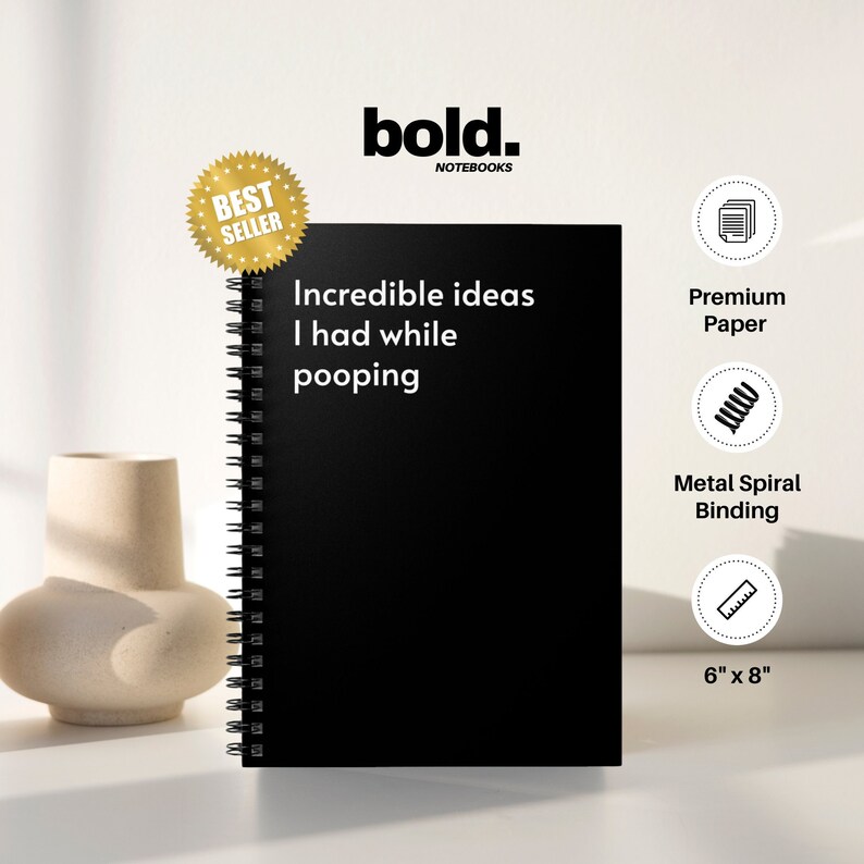 Incredible Ideas I Had While Pooping Notebook Funny Journal Bathroom ...