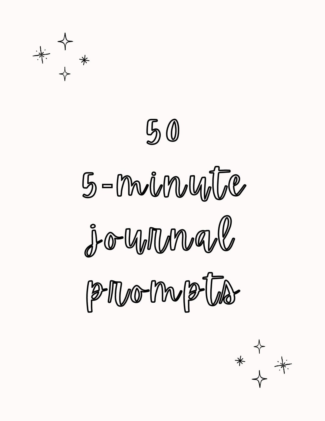 50 Daily 5-minute Journal Prompts to Practice Gratitude Self-care ...