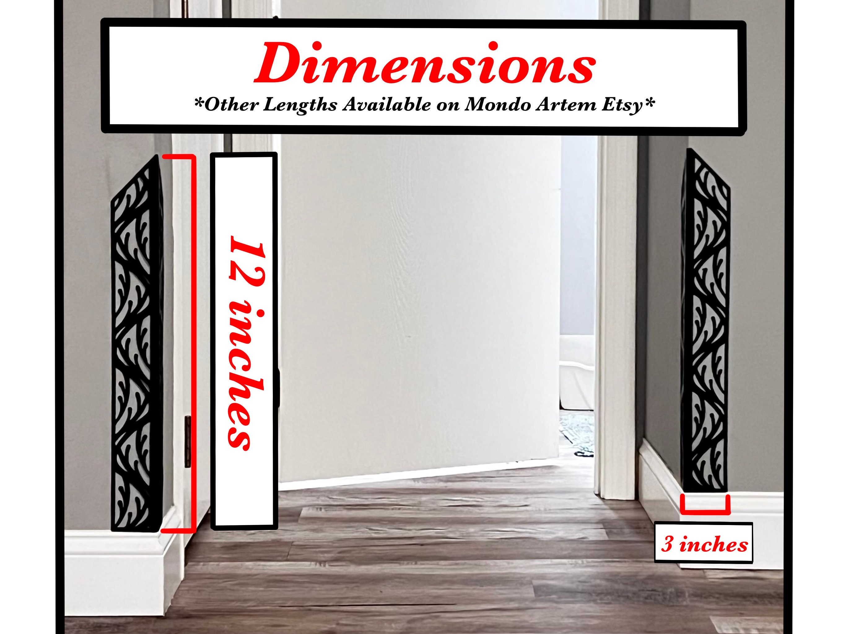 12 Steel Corner Guard/ Corner Protector: Vine Design - Etsy UK