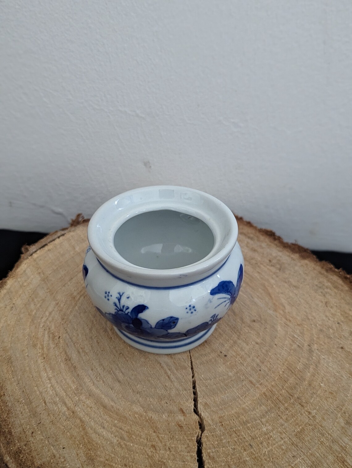 Vintage Beautiful Blue and White Porcelain Chinese Planter - Etsy