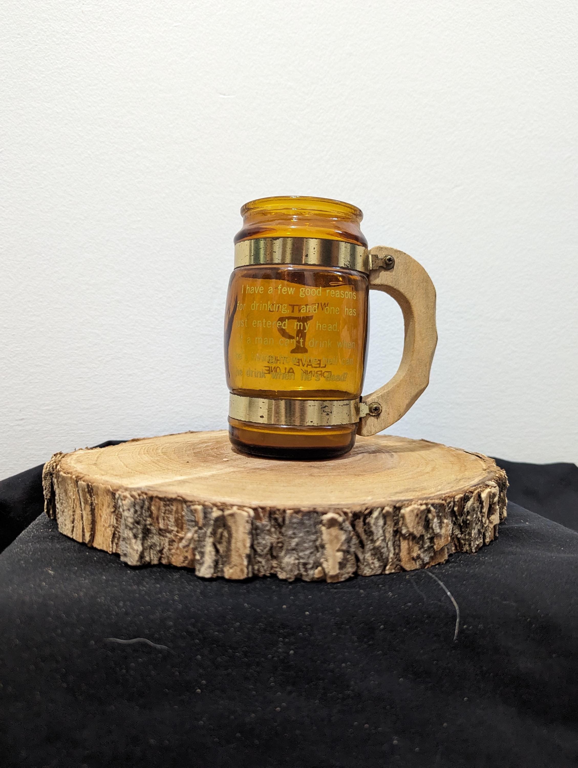 Vintage Souvenir Beer Mug With Wooden Handle - Etsy