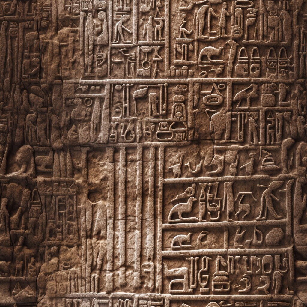 Pyramid Hieroglyph Pattern Seamless 7x High Quality Acient Egypt Tile ...