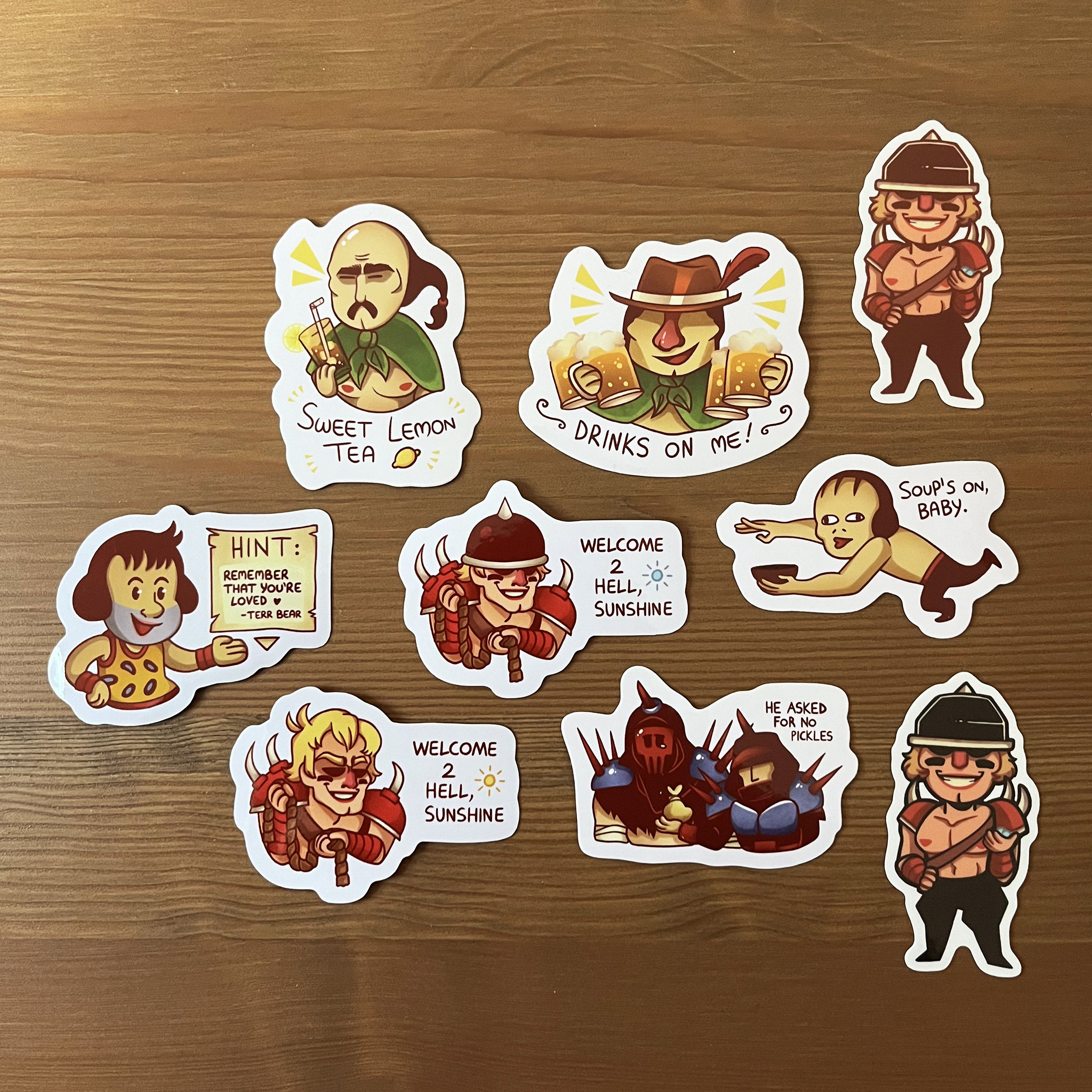 Stickers Lisa the Painful Buzzo Olan Hoyt Nern Guan Terry Hintz Rando ...