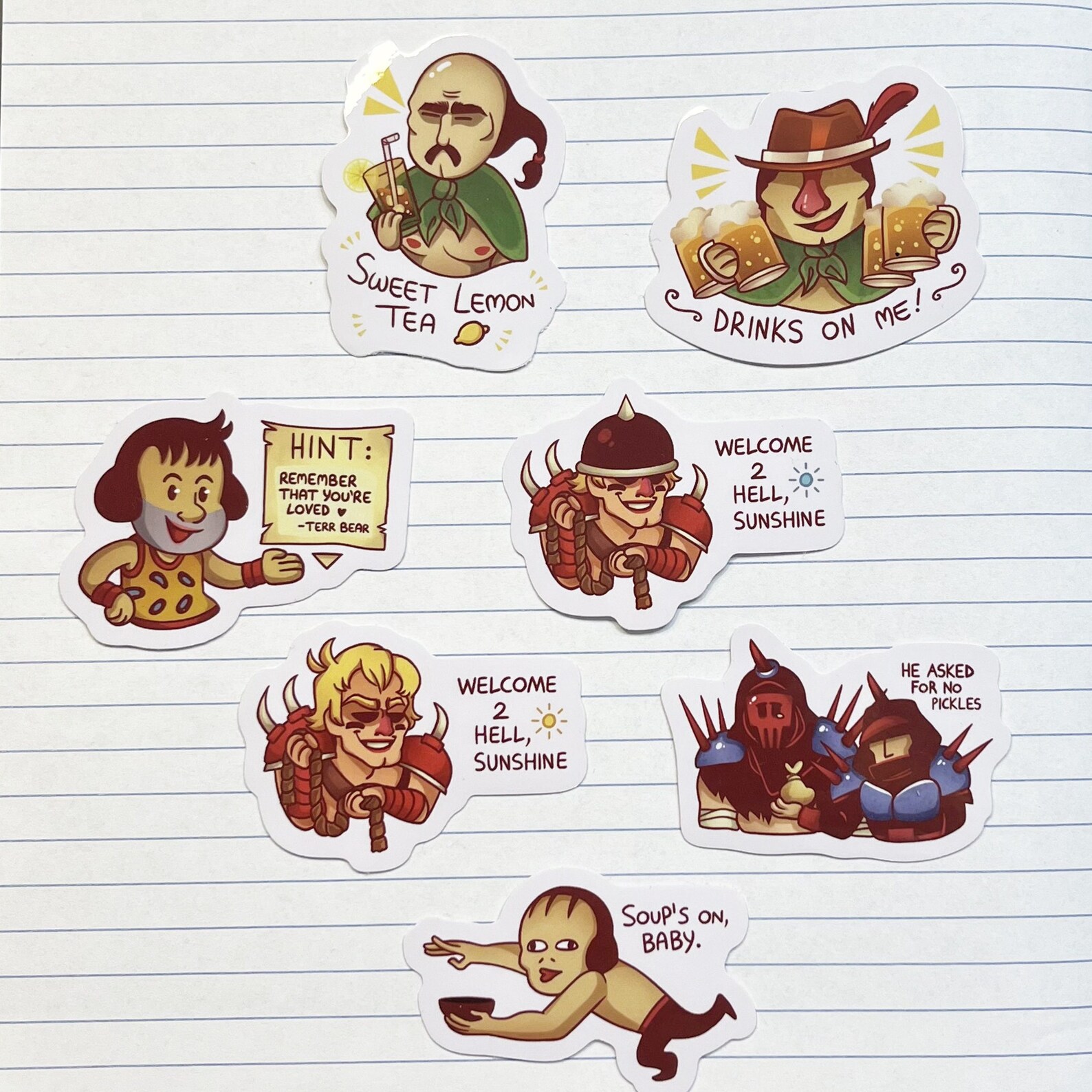 Lisa the Painful Stickers: Buzzo Olan Hoyt Nern Guan Terry - Etsy