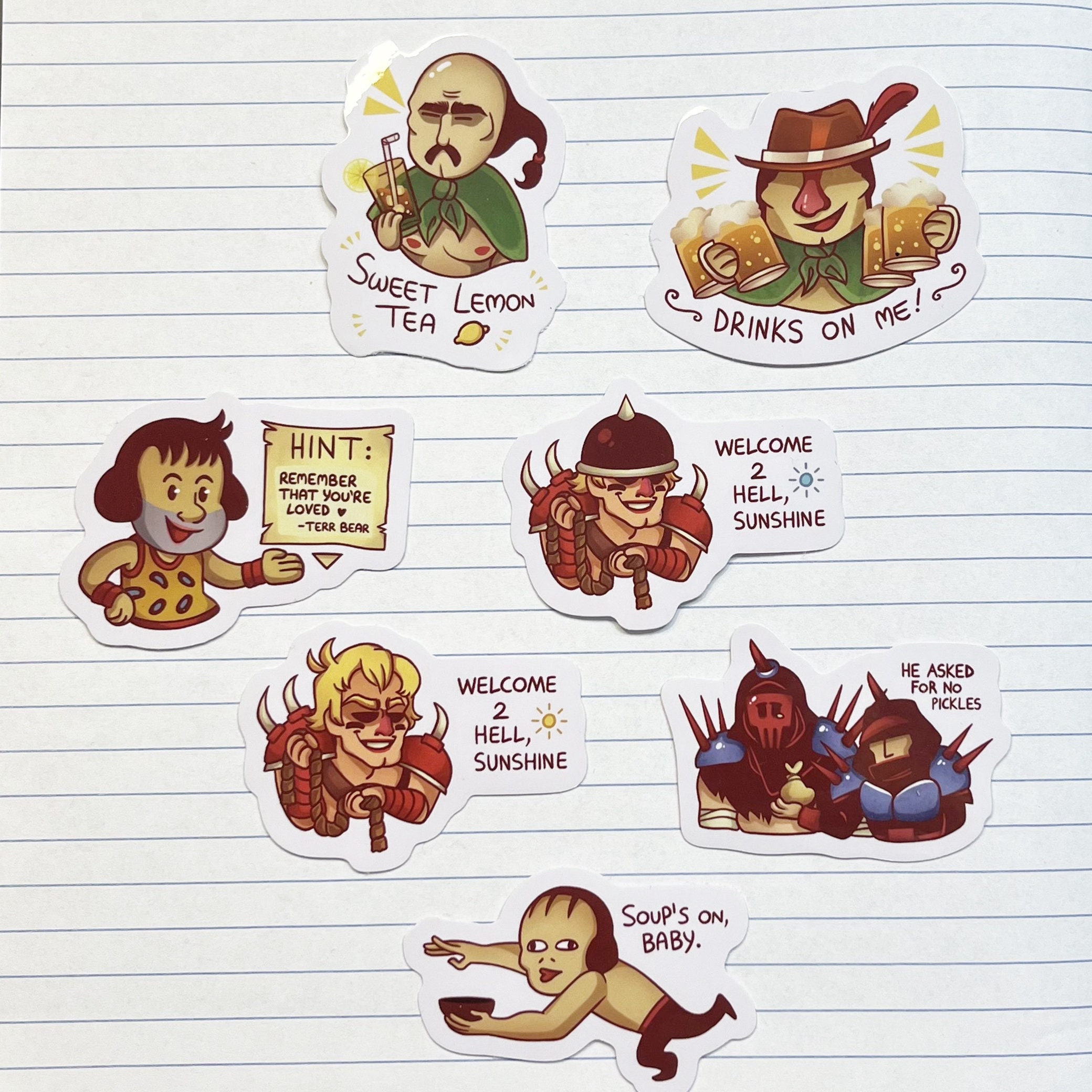 Lisa the Painful Stickers: Buzzo Olan Hoyt Nern Guan Terry - Etsy