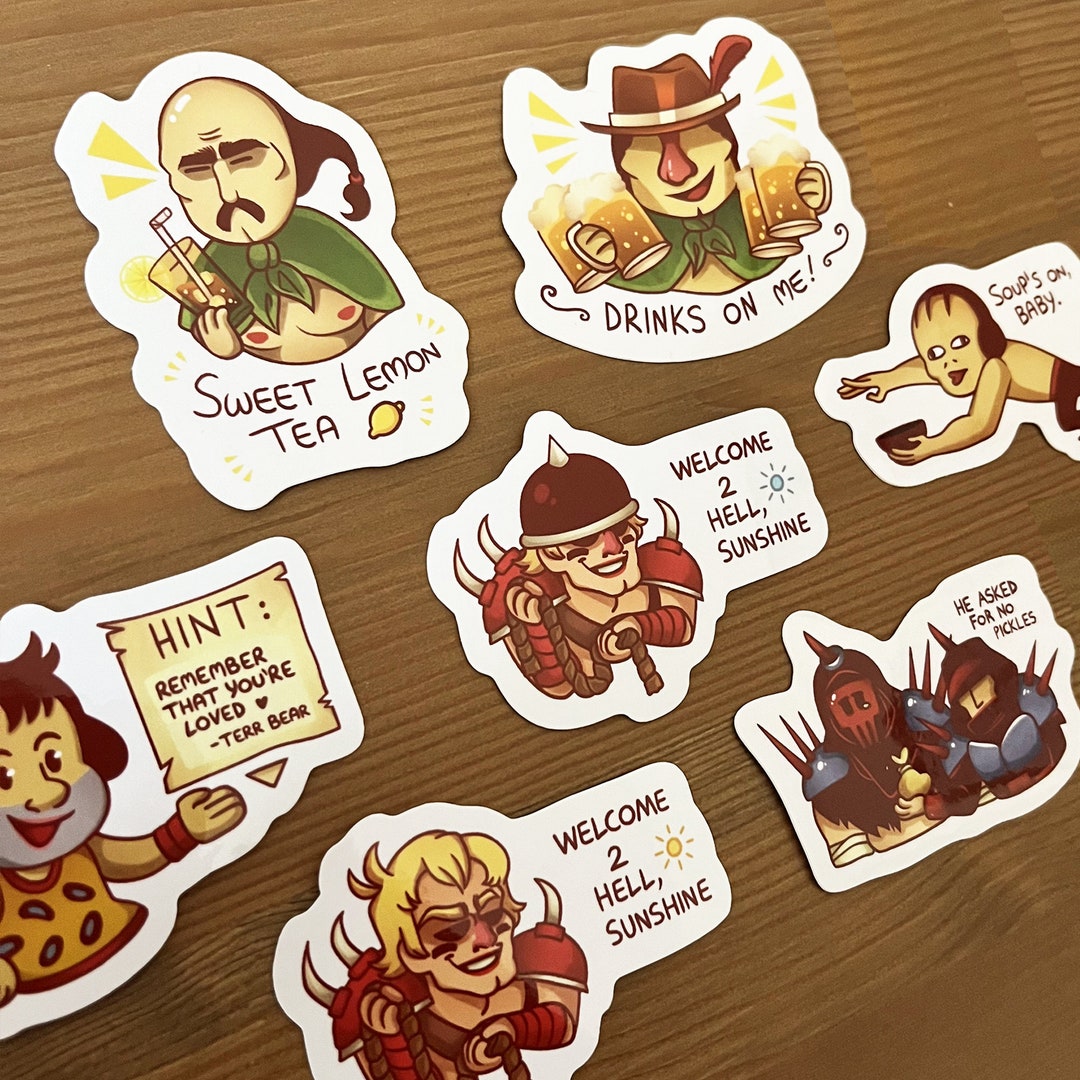 Stickers Lisa the Painful Buzzo Olan Hoyt Nern Guan Terry Hintz Rando ...