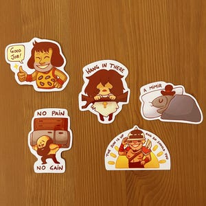 Stickers Lisa the Painful Buzzo Olan Hoyt Nern Guan Terry Hintz Rando ...