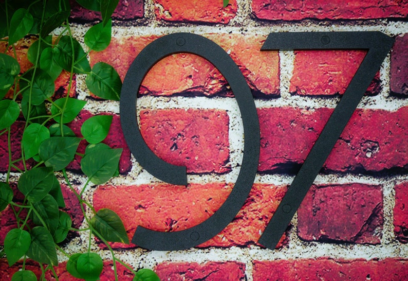 Mid-century Modern House Numbers: Art Deco Address Sign - Etsy