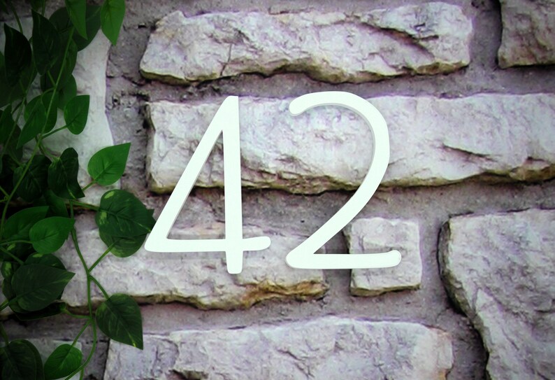Mid-century Modern Eaglefeather House Numbers - Etsy