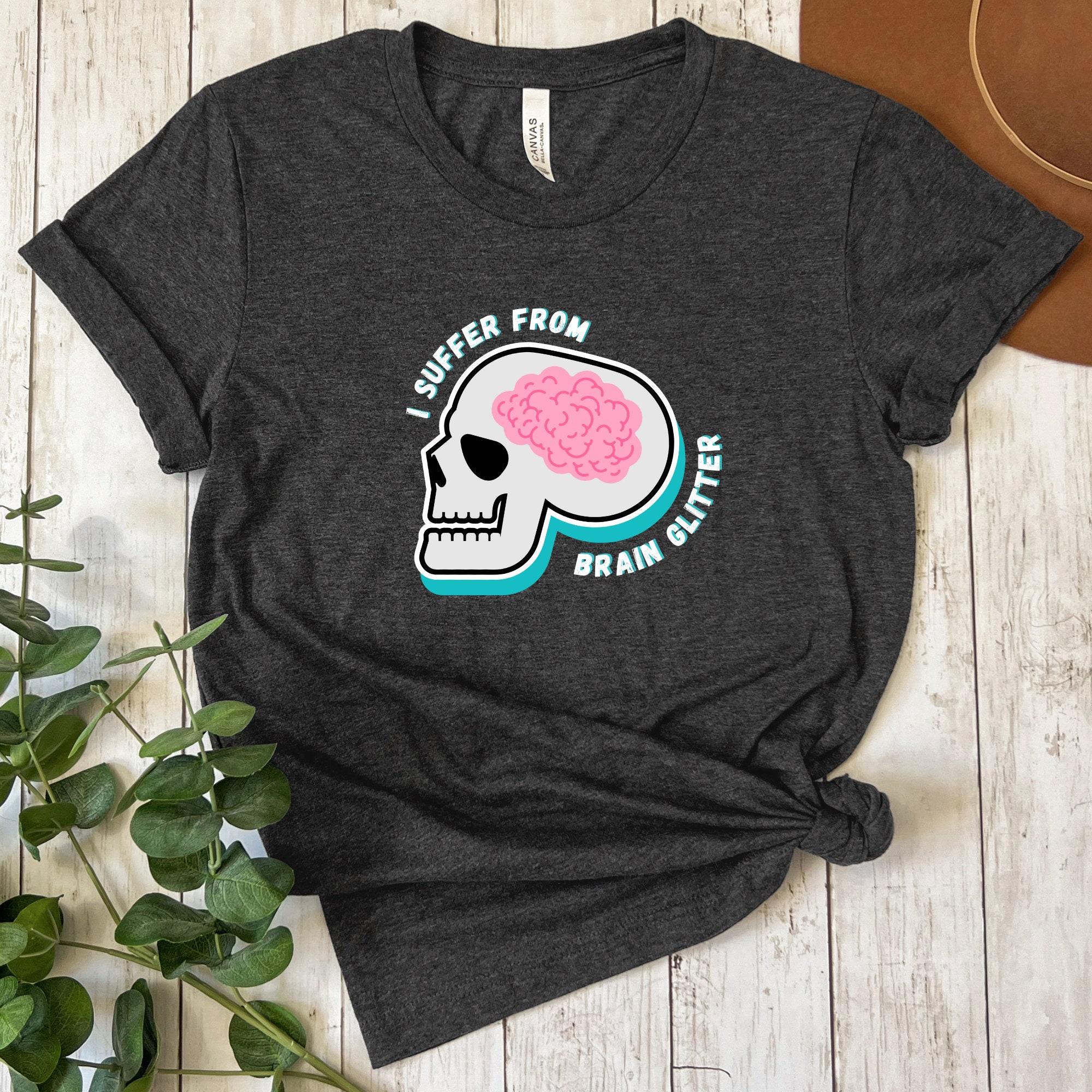 Brain Glitter ADHD Neurodivergent Womens Shirt Womens Health ...